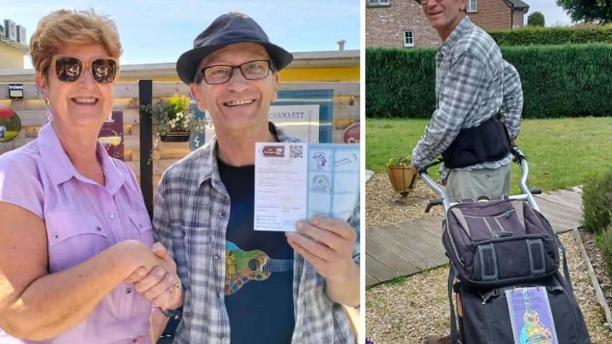 Jan Van Dijck wandelt 2.019 kilometer naar Rome: “Om de tien jaar doe ik iets speciaals” | GVA